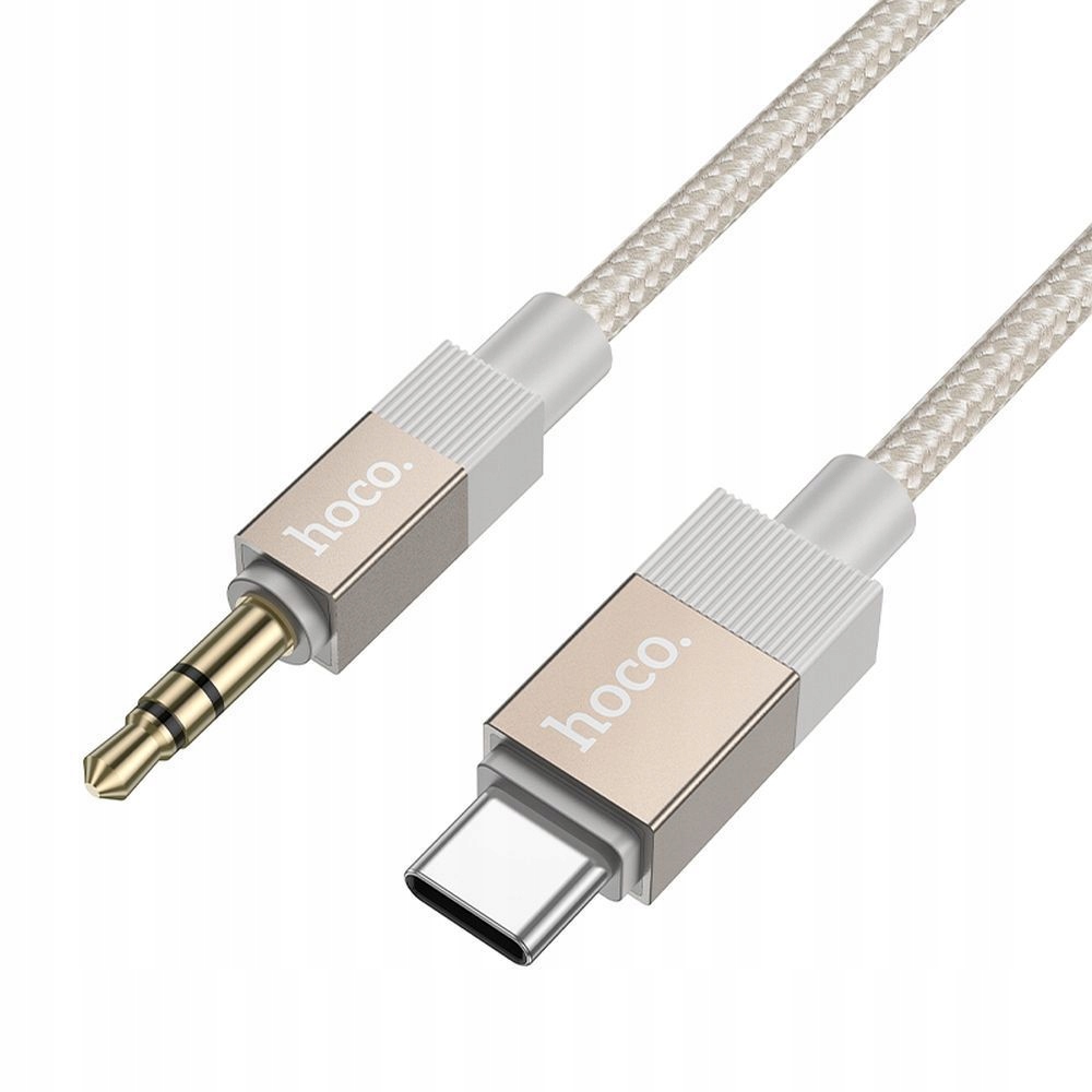 AUX Jack 3,5 mm-es (férfi) - USB C (férfi) kábel Hoco 1m UPA32B arany ...