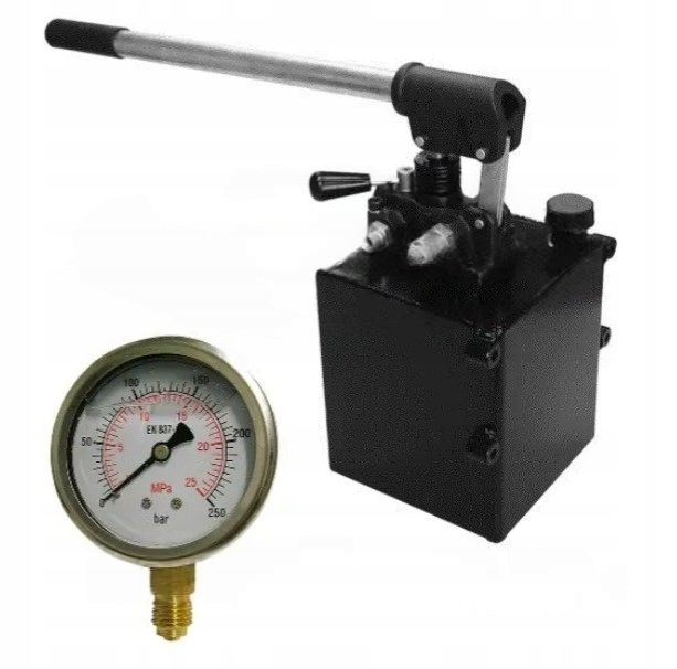 Kézi hidraulika szivattyú, 25 cm3/löket, kétirányú működés, 7 literes ...