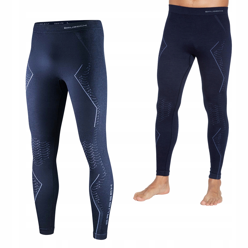 Legginsy Brubeck EXTREME MERINO niebieski rozmiar XL - 5902487064177 ...