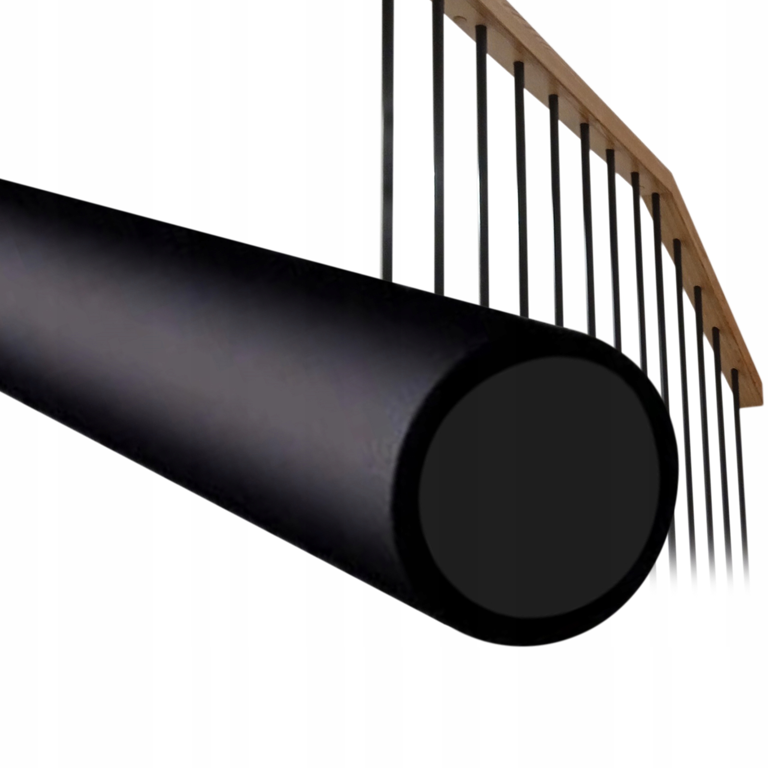 RURA DO BALUSTRADY CZARNY MAT 19MM 300CM TRALKA SŁUPEK PORĘCZ HARFA ...