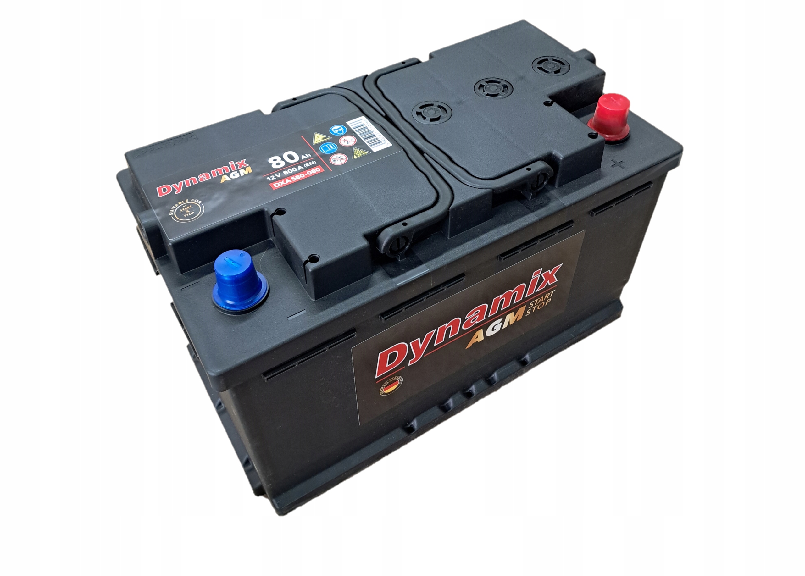 AKUMULATOR DYNAMIX START STOP AGM 12V 80Ah 800A 5902431214566 za 579 ...