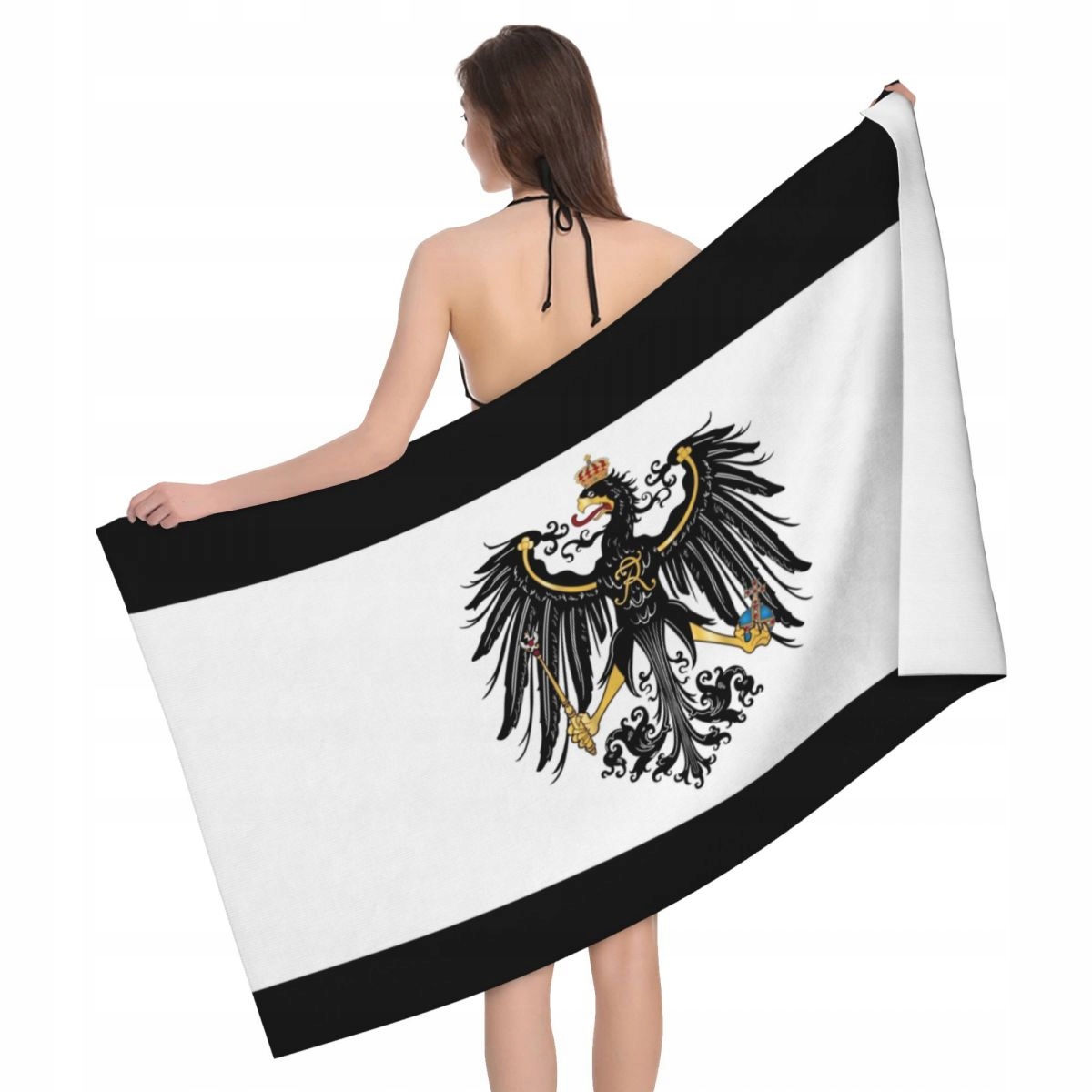 RĘCZNIK KĄPIELOWY PLAŻOWY Flaga królestwa prus kąp 13731431753 - Allegro.pl
