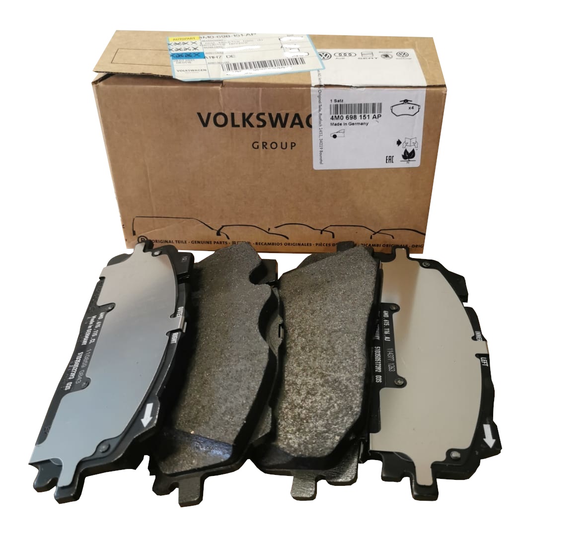 KLOCKI HAMULCOWE PRZÓD AUDI SQ7 SQ8 400MM OEM 4M0698151BB za 1549 zł z ...