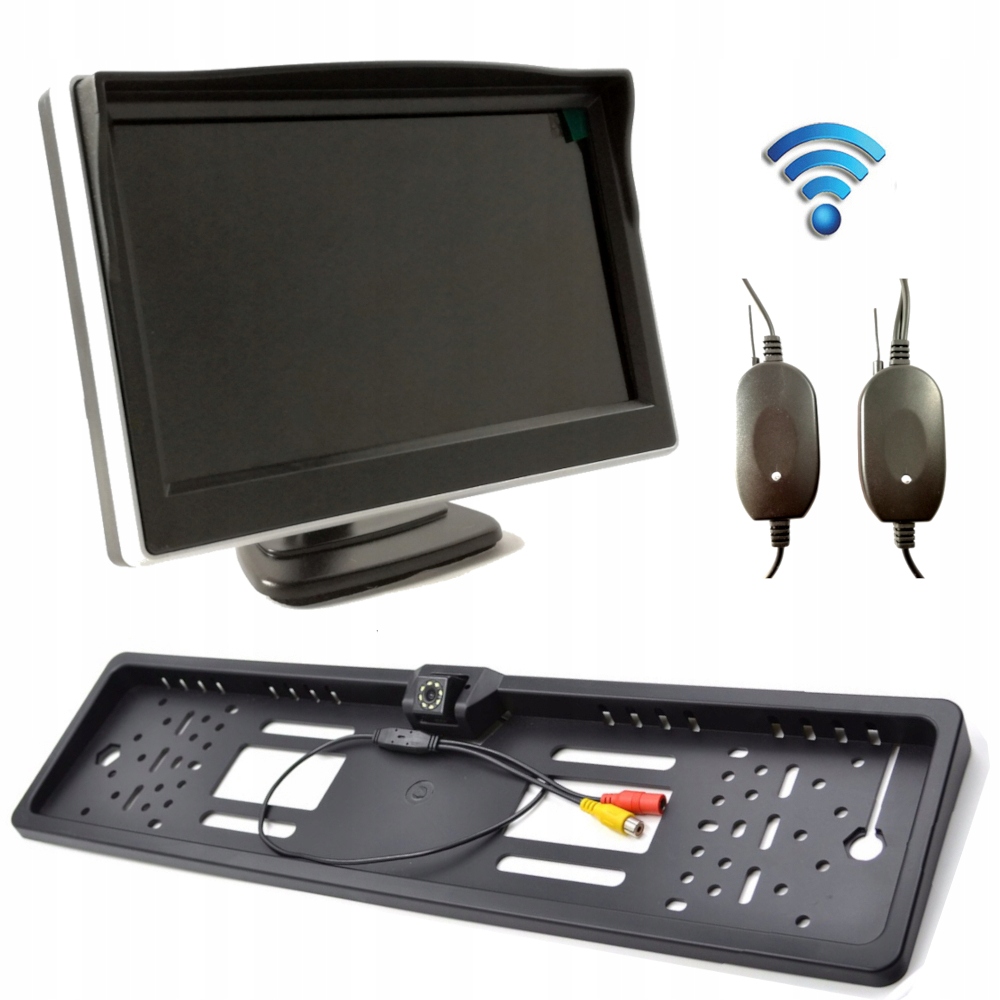 MONITOR Bezprzewodowa KAMERA COFANIA w RAMCE 8 LED 6916453545033 za 259 ...