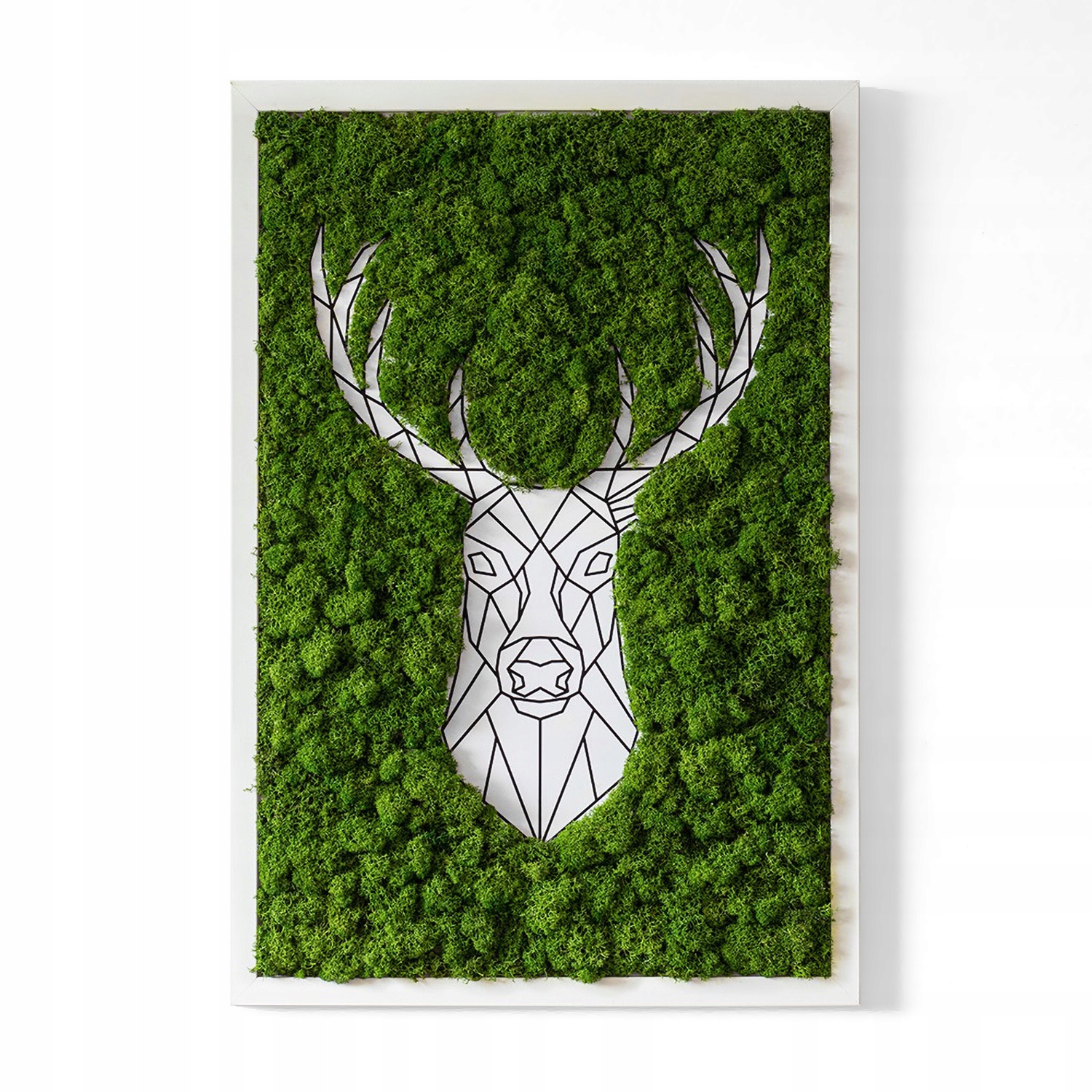 Obraz z mchem chrobotkiem Geometryczny jeleń 40x60 (4066864987693 ...