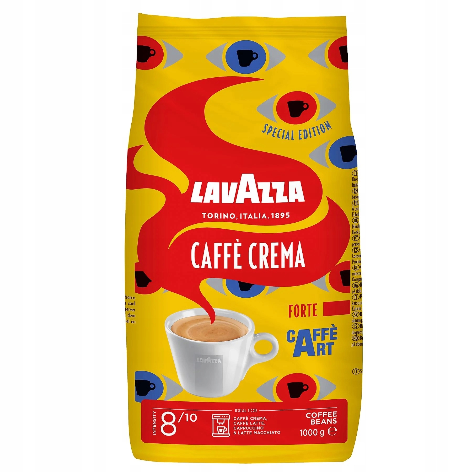 Lavazza Caffe Crema Forte Caffe Art kawa ziarnista 1kg 17141585610 ...