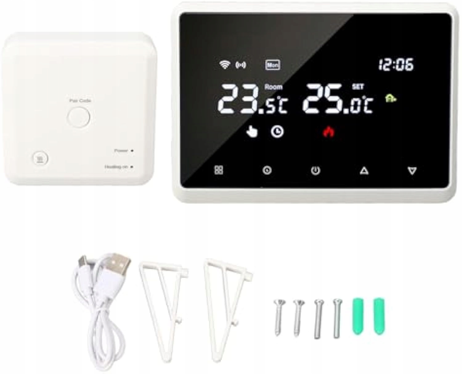 Termostat Tuya Wifi+RF Vodní/elektrický kotel pro podlahové vytápění za ...