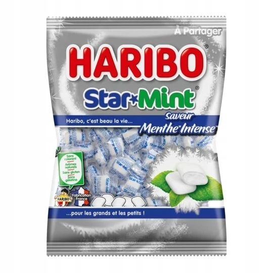 CUKIERKI DRAŻE DO ŻUCIA HARIBO STAR MINT 200g. (3103220006603) • Cena ...