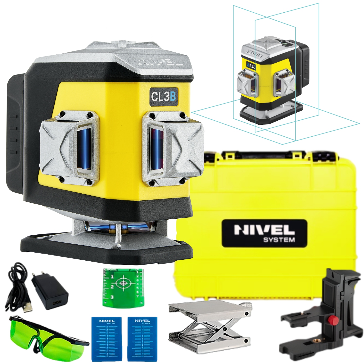 NIVEL SYSTEM CL3B NIEBIESKI LASER KRZYŻOWY (5908263350472) • Cena ...