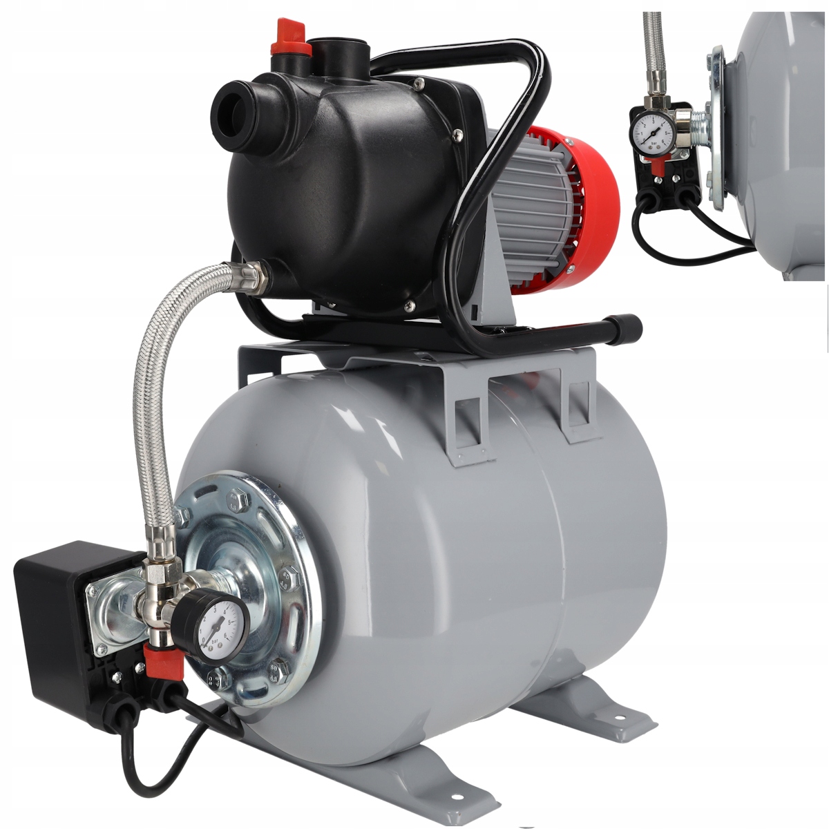 Hydrofor DEDRA Pompa Hydroforowa do Wody Zbiornik 19 L Wydajny 1200W ...