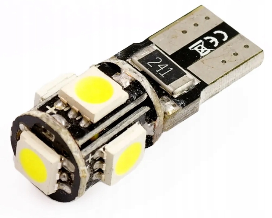 ŻARÓWKA LED W5W T10 SMD 5 DIÓD CANBUS CAN BUS 5905505702013 za 4.90PLN ...