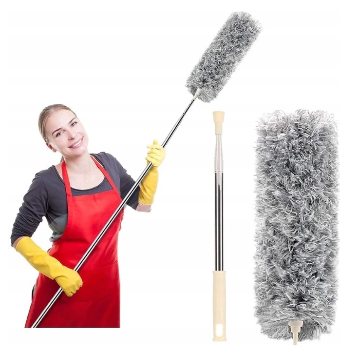 KARTÁČ METLA NA PRACH PAVUČIN TELESKOPICKÁ DLOUHÁ 280cm PRACHOVKA za 87 Kč - Allegro