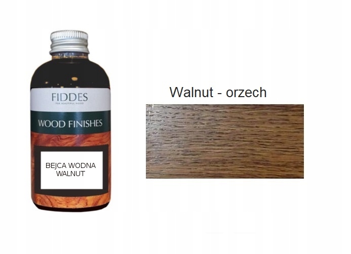 FIDDES Bejca wodna do drewna mebli 100ml ORZECH • Cena, Opinie • Środki ...