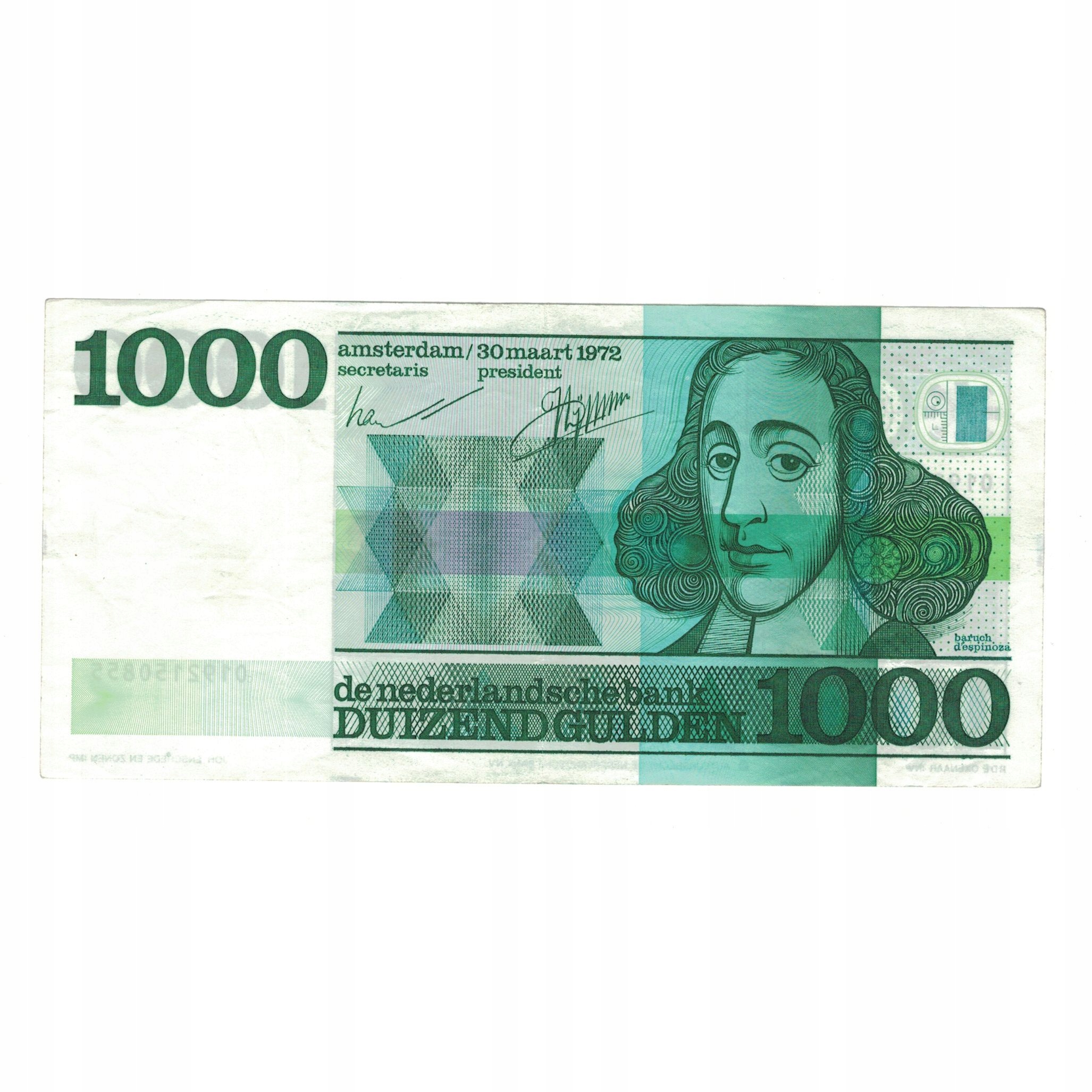 Banknot, Holandia, 1000 Gulden, 1972, 1972-03-30, 13639532591 - Allegro.pl