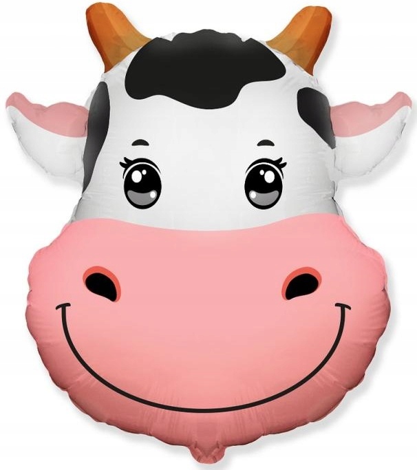 BALON FOLIOWY UŚMIECHNIĘTA KROWA krówka HEL G 13528490131 - Allegro.pl