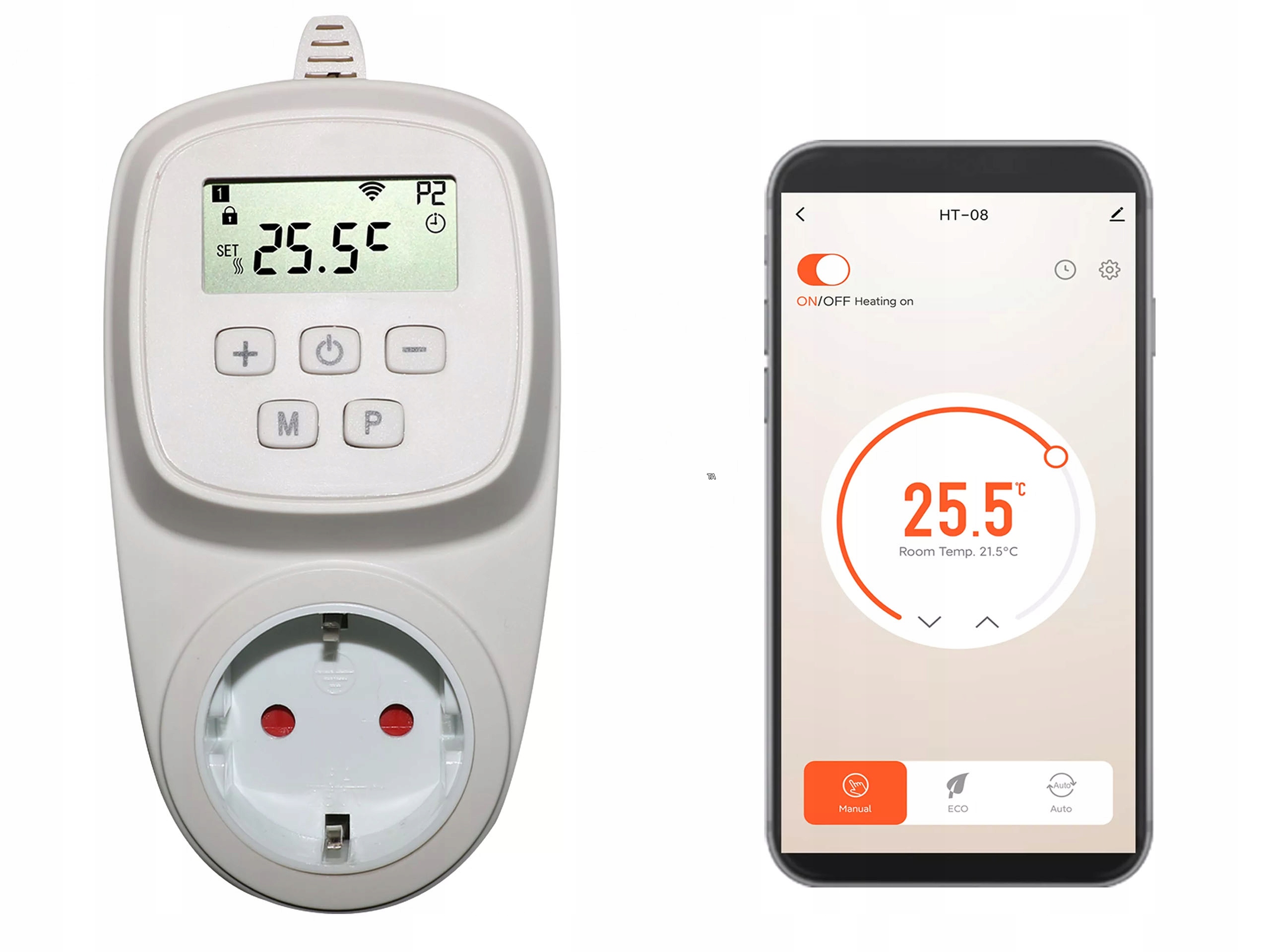 Termostat WiFi Programátor Zásuvka s termostatem Ovladač za 748.00CZK - Allegro