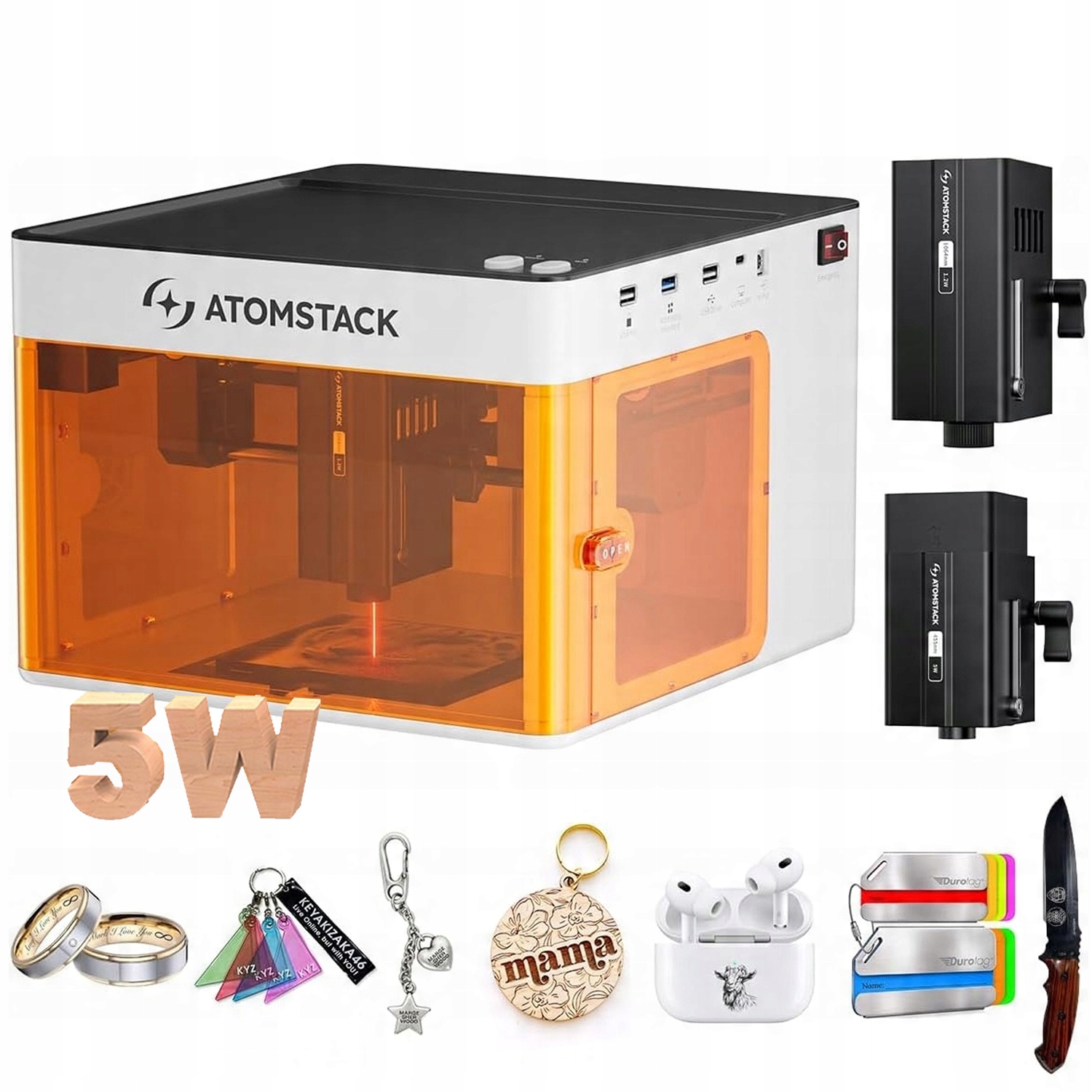 ATOMSTACK P1 5W+1,2 W Infračervený laser Laserové gravírování za 10296 ...