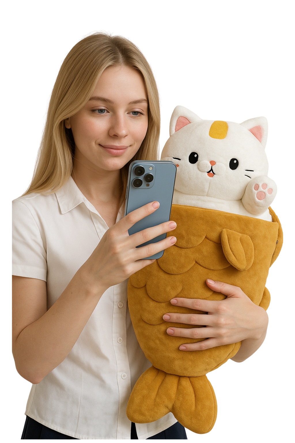 HIT! CICA A HALBAN – KABALAFIGURA 2in1 KAWAII PUHA PLÜSSFIGURA 50CM ...