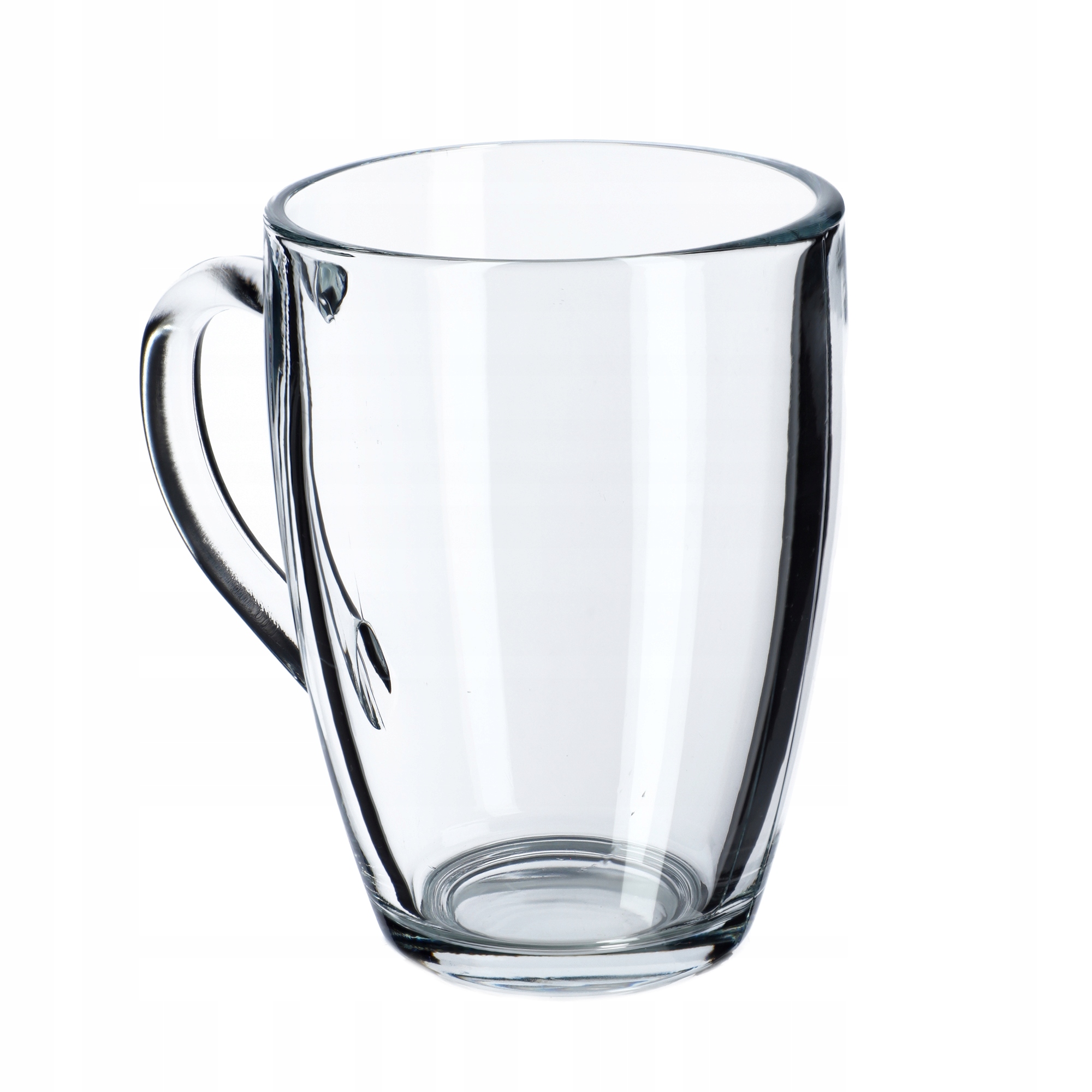 SZKLANKA DO KAWY HERBATY 350ml KUBEK Z UCHEM SZKŁO (K6606) • Cena ...