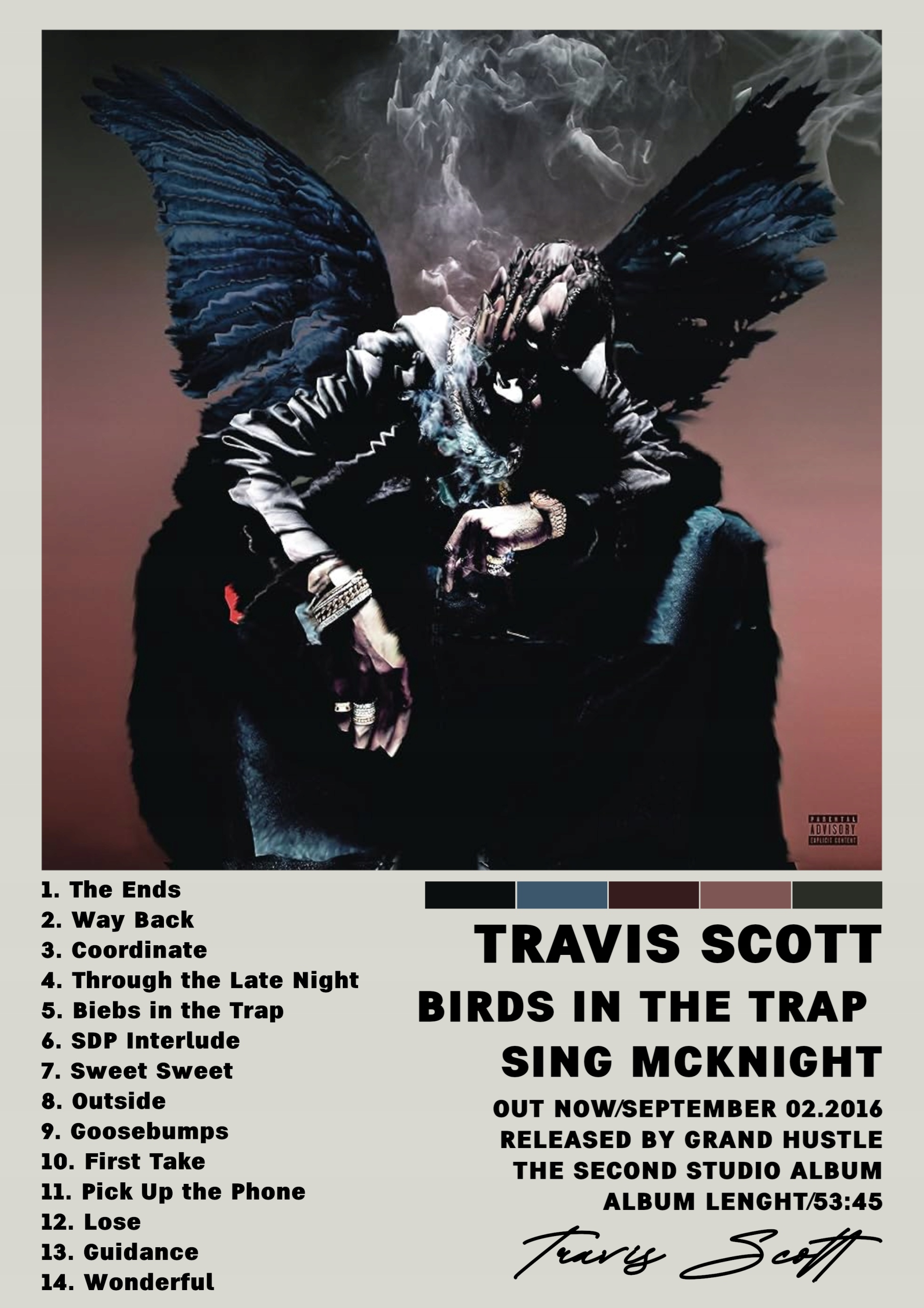 Travis Scott Birds In The Trap Sing Mcknight Plakat Bez Ramki Prezent ...