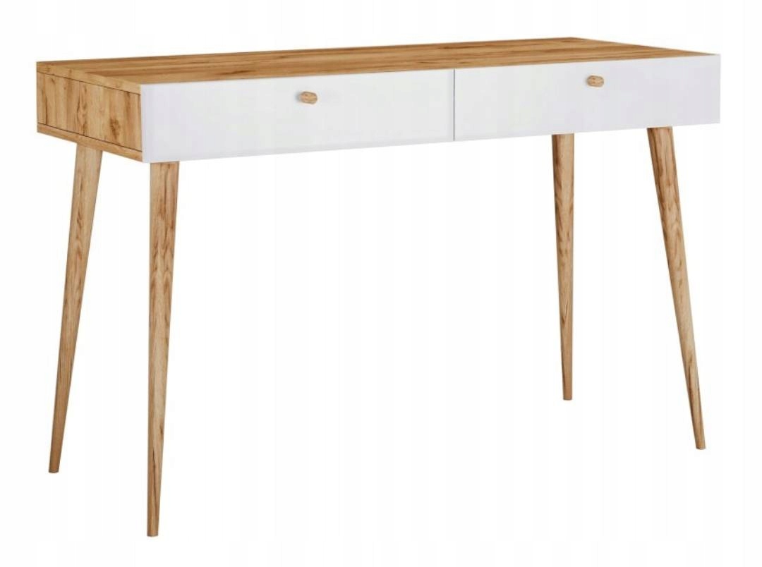 BIURKO TOALETKA Z SZUFLADAMI DĄB/BIAŁA TUURI 2S • Cena, Opinie • Biurka ...