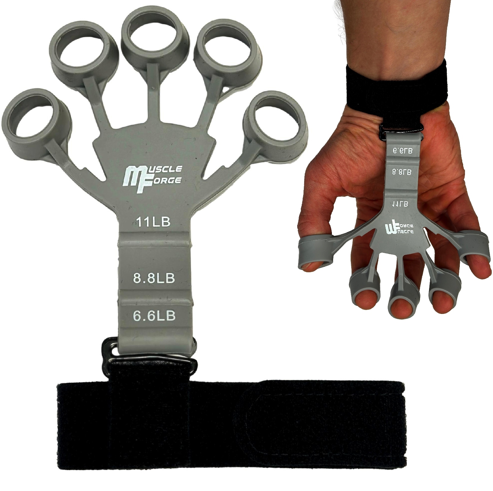 FINGER GRIPPER PŘÍSTROJ NA CVIČENÍ PRSTŮ RUKOU SÍLA ÚCHOPU 3-5 kg za ...