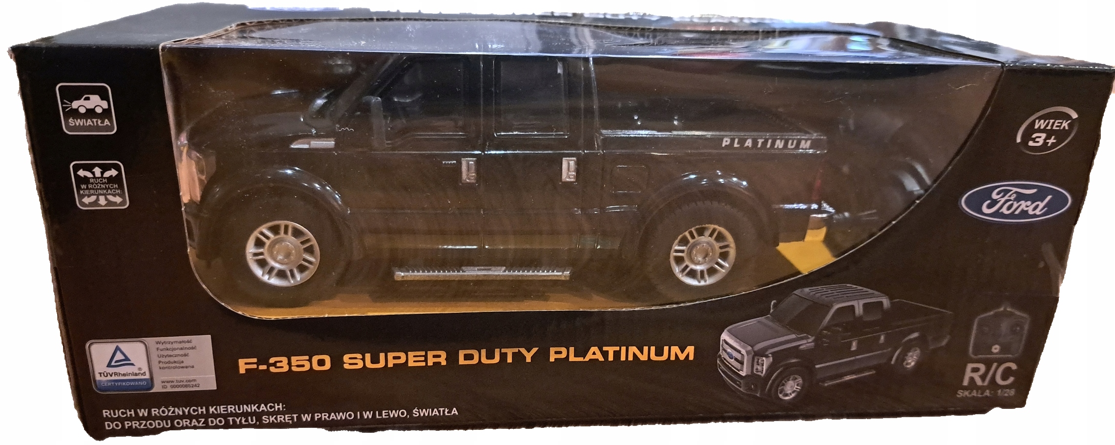 SAMOCHÓD ZDALNIE STEROWANY FORD F-350 SUPER DUTY PLATINUM 1:24 BRAHA ...