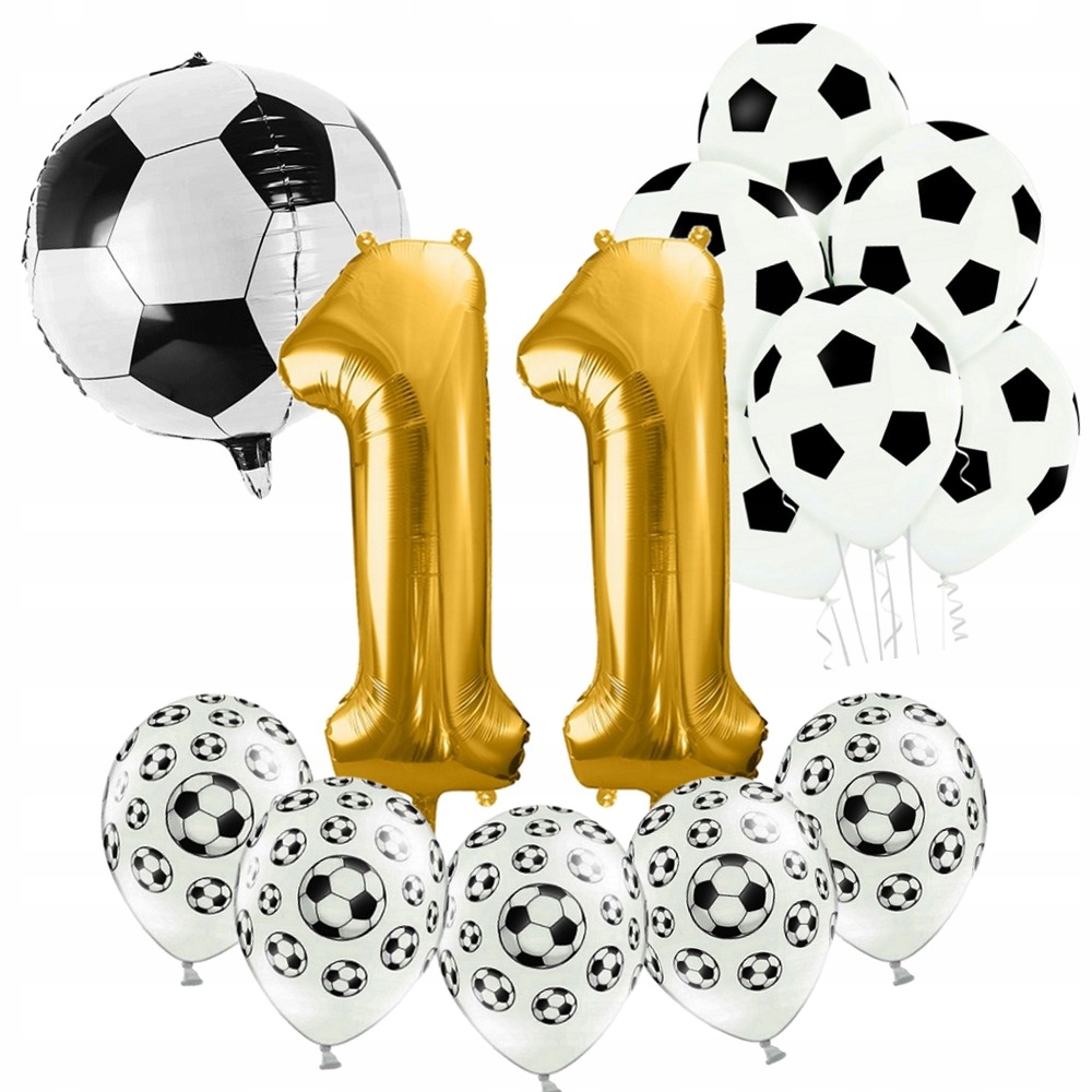 ZESTAW PIŁKARSKI na 11 urodziny BALONY PIŁKA NOŻNA 12004922049 - Allegro.pl