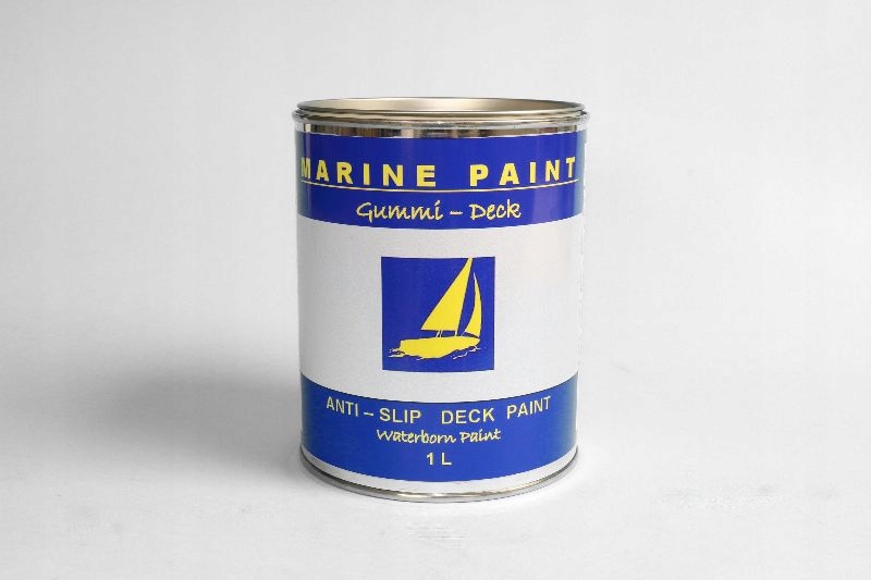 FARBA ANTYPOŚLIZGOWA NA POKŁAD JACHTU GUMMI-DECK BIAŁA 1L ...