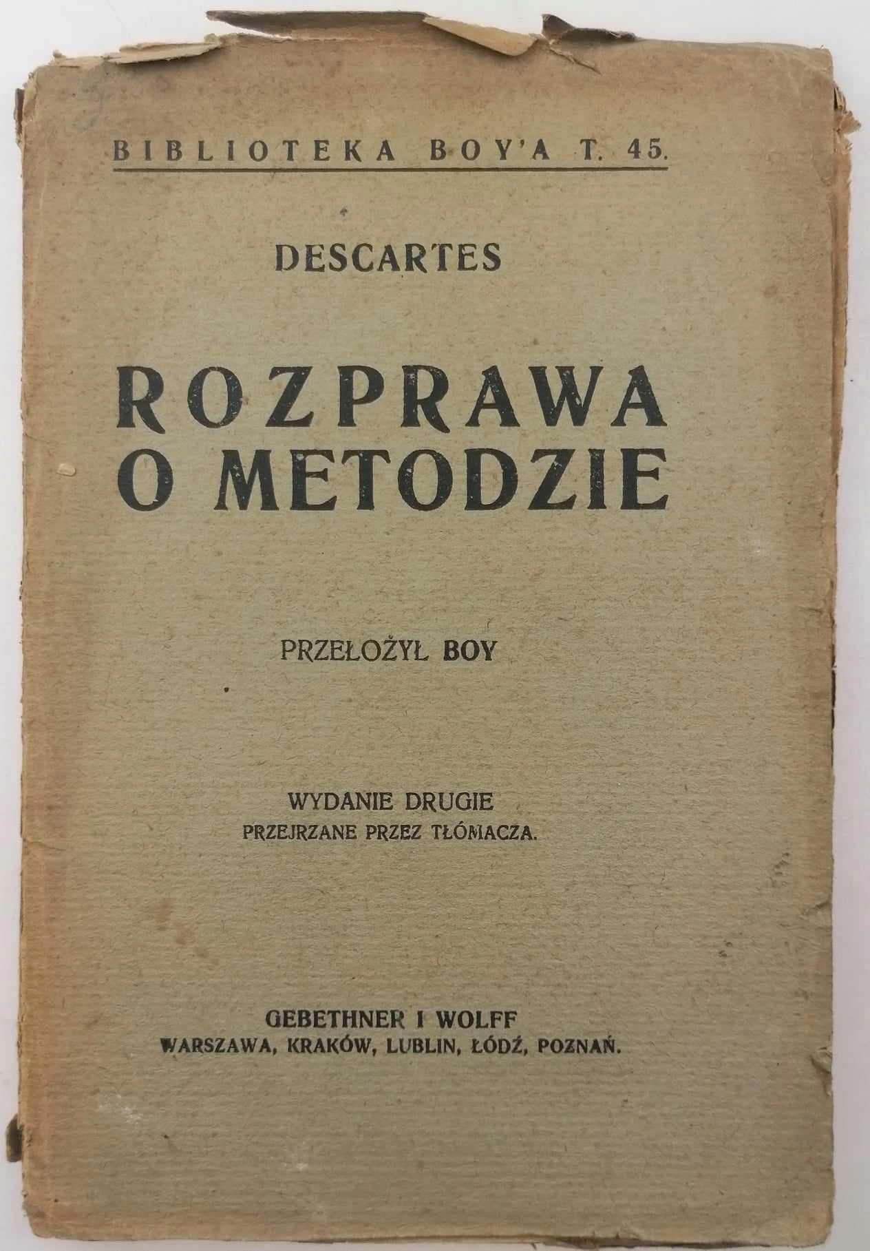 Rozprawa o Metodzie Descartes - Niska cena na Allegro.pl Rozprawa o Metodzie Descartes - Niska cena na Allegro.pl