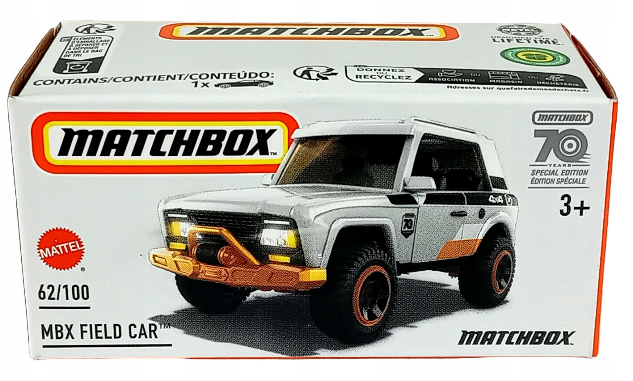 MATCHBOX MODEL METALOWY MBX FIELD CAR 62/100 (063425000000) • Cena ...