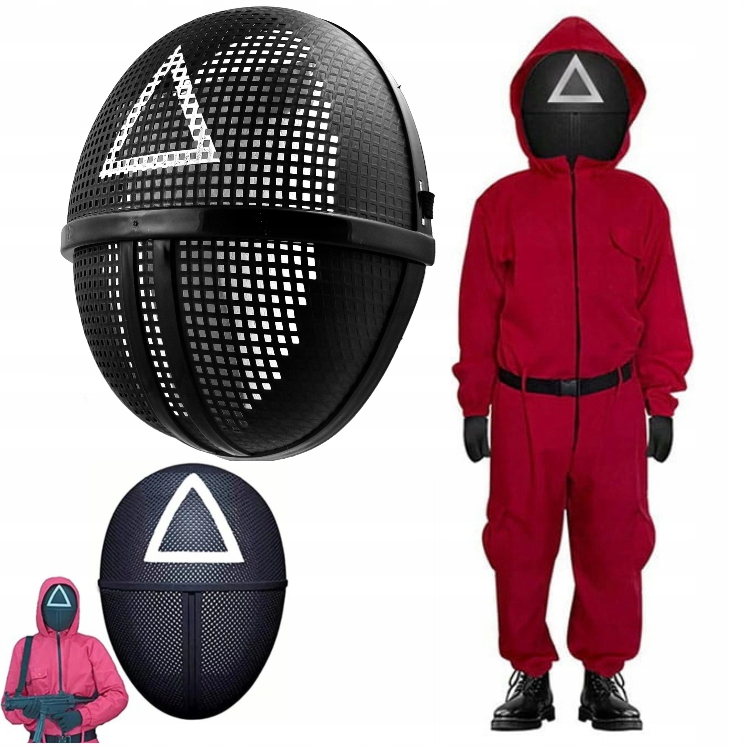 Maska Squid Game Cosplay Mask Halloween trojice - Allegro