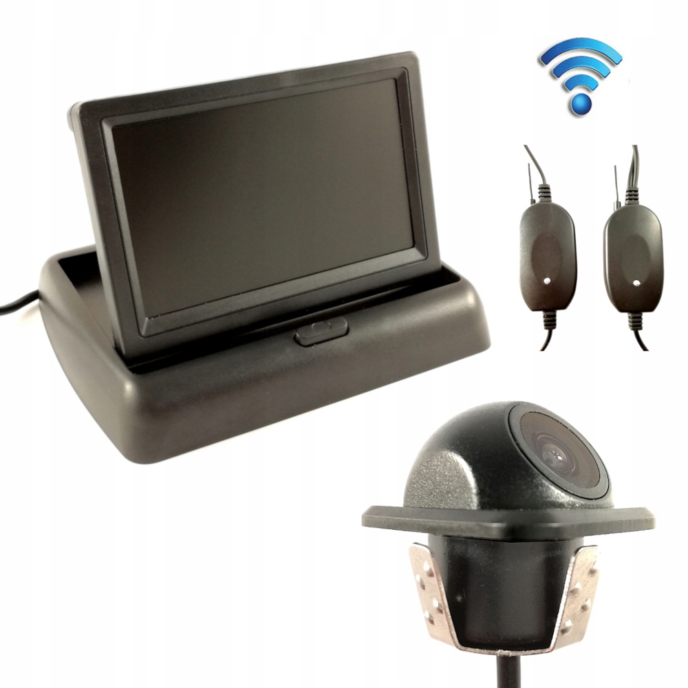 Monitor 4,3 ZESTAW KAMERA PRZÓD /TYŁ Bezprzewodowa 6916453544951 za 219 ...