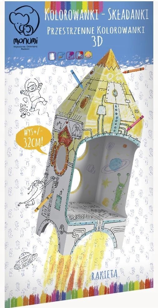 OMALOVÁNKA-SKLÁDAČKA 3D MINI - RAKETA za 88 Kč - Allegro