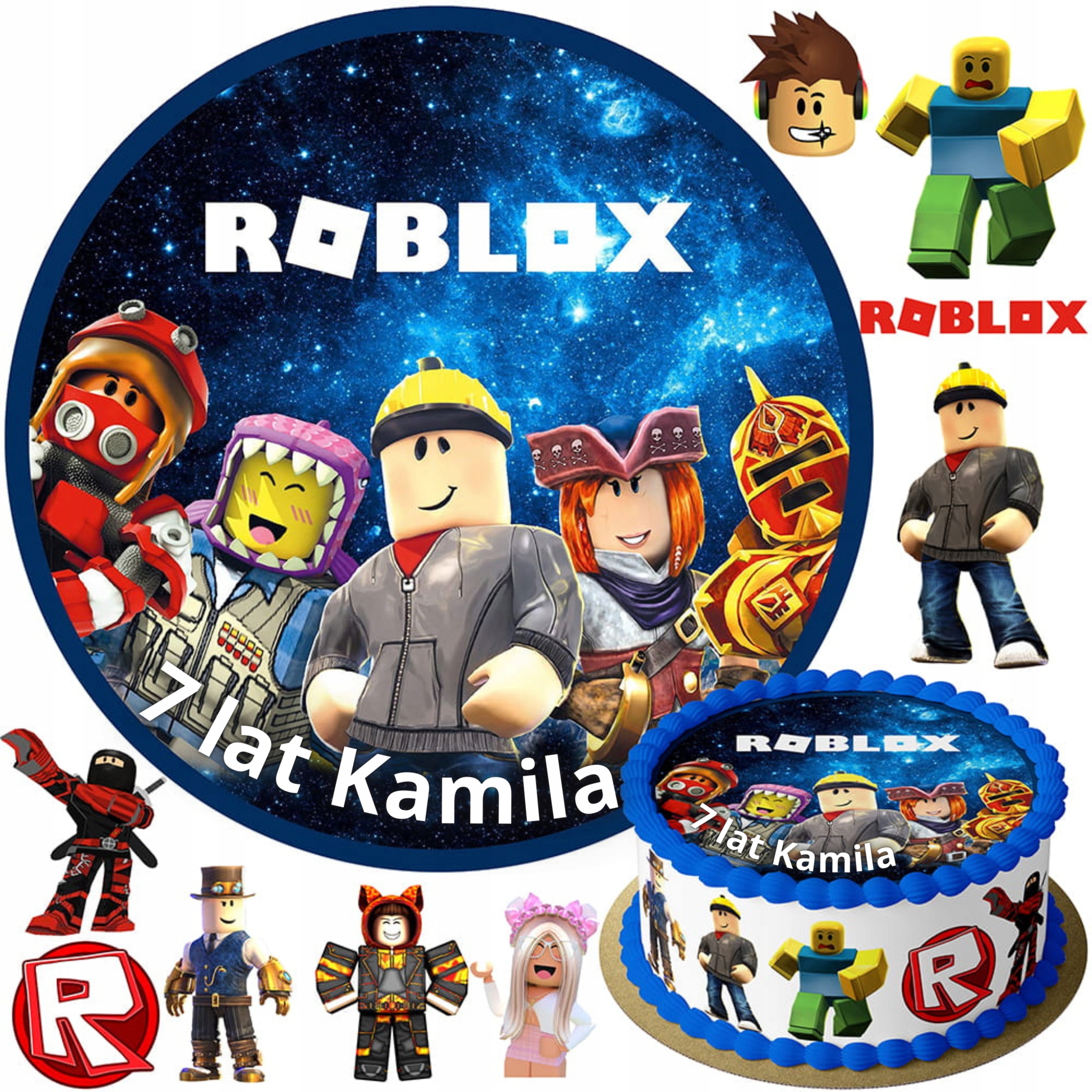 Roblox na Babeczkiopatek na Tort Roblox - Niska cena na Allegro
