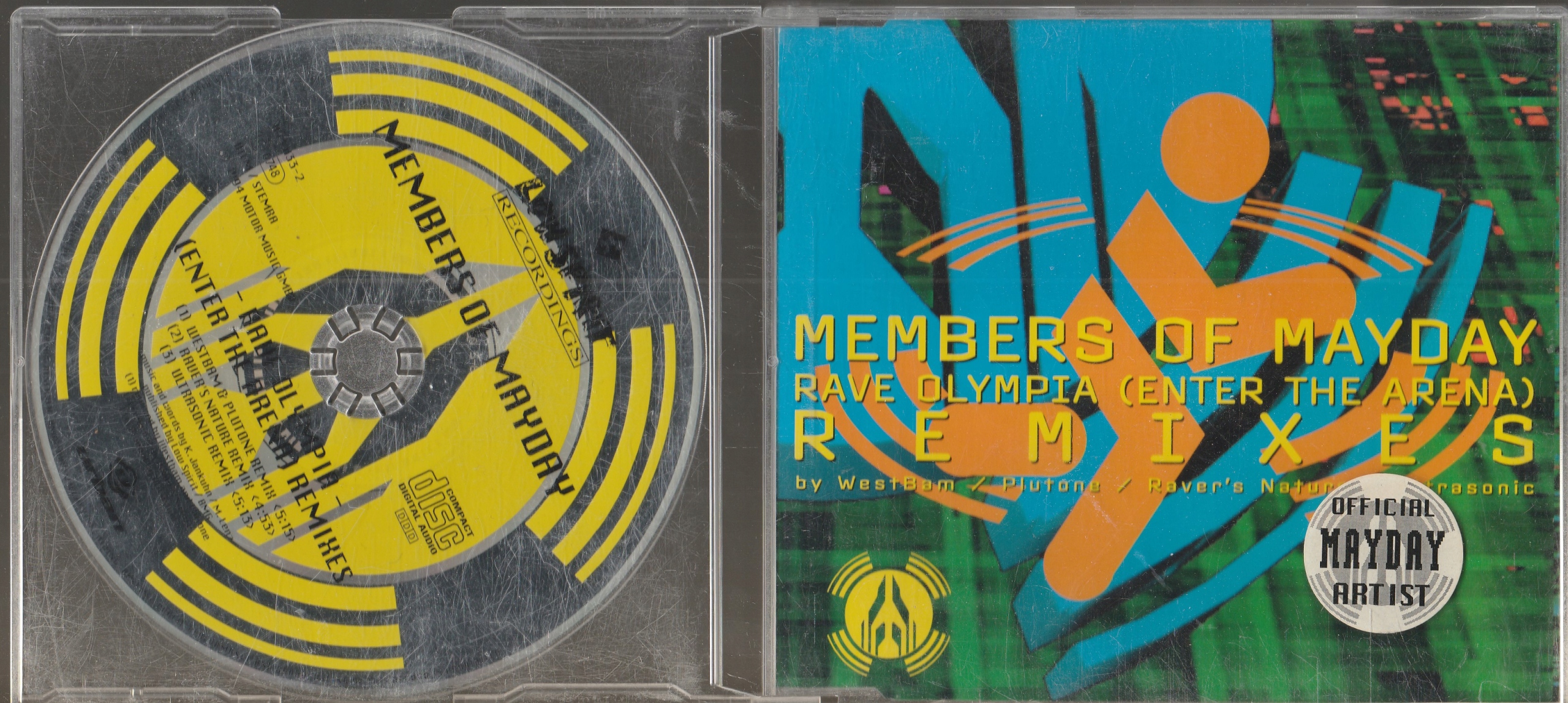 CD Members Of Mayday - Rave Olympia Enter The Arena Remixes 1994 ...
