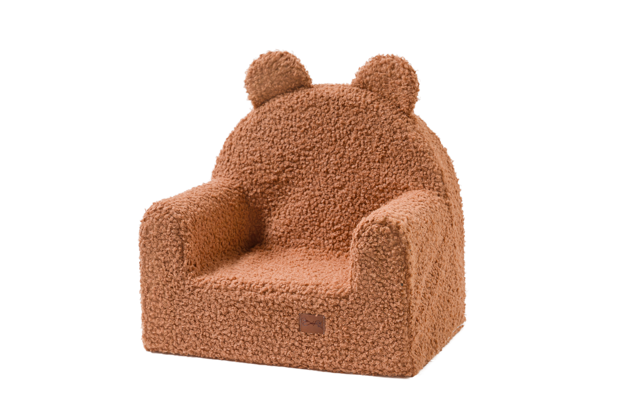 Fotel DLA DZIECKA miś-FOTELIK-PUFA Z OPARCIEM pluszowy rudy / brązowy ...