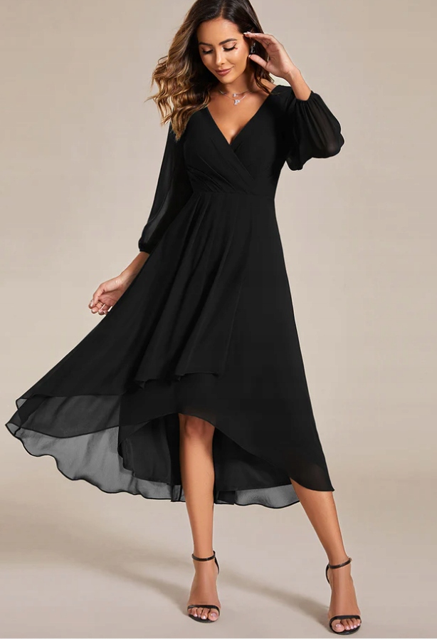 Y5855 EVER PRETTY SUKIENKA MIDI ELEGANCKA CZARNA R. XL 15518145422 - Allegro.pl