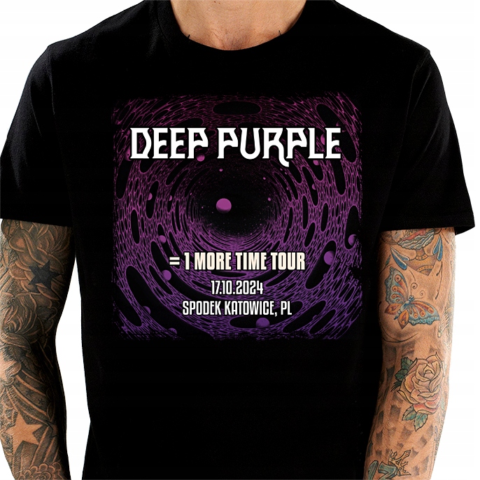 DEEP PURPLE =1 MORE TIME TOUR 2024 SPODEK KATOWICE T SHIRT KOSZULKA MĘSKA M • Cena, Opinie • T ...