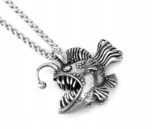 NÁHRDELNÍK, PŘÍVĚSEK, PŘÍVĚSEK - RYBA ĎAS, MOŘSKÝ ĎÁBEL za 279 Kč - Allegro