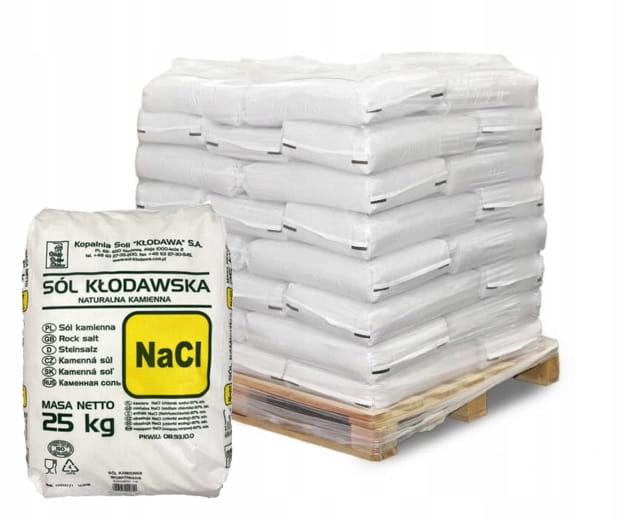 SÓL KAMIENNA KŁODAWSKA "1N" PALETA 1000KG TONA (5902587000600) • Cena ...