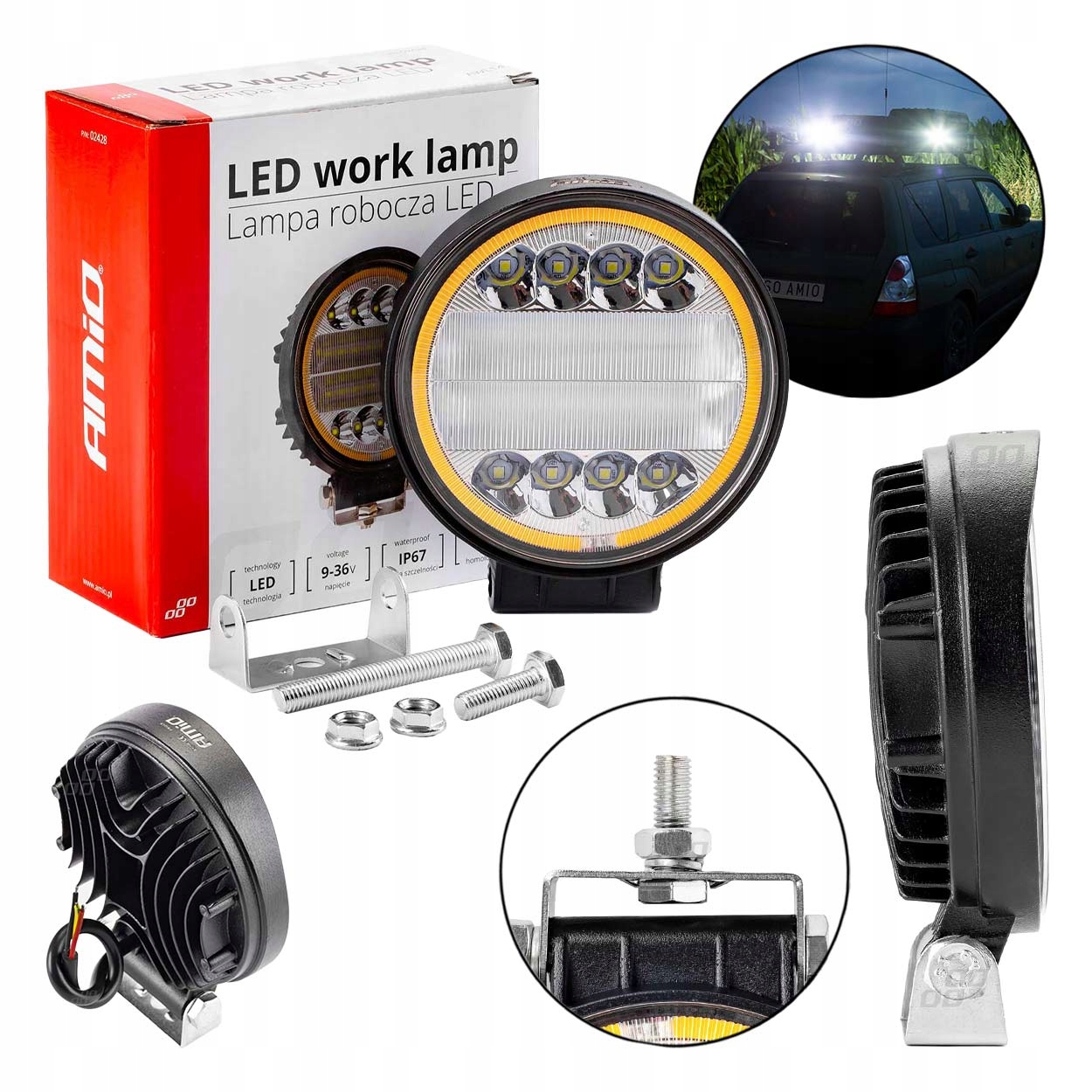 LAMPA ROBOCZA 45W HALOGEN LED 12-24V DUAL AMiO 0071989845951 za 47 ... LAMPA ROBOCZA 45W HALOGEN LED 12-24V DUAL AMiO 0071989845951 za 47 ...