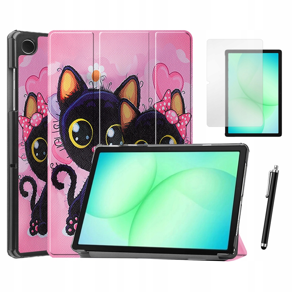 POUZDRO SMART COVER GRAFIKA + SKLO + DOTYKOVÉ PERO pro Samsung Galaxy ...