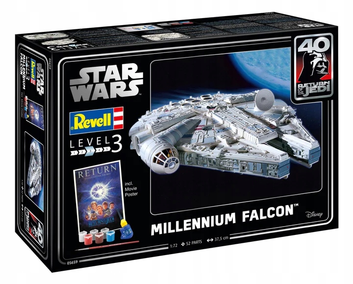 Millennium Falcon Revell 5659 skala 1/72 • Cena, Opinie - Allegro