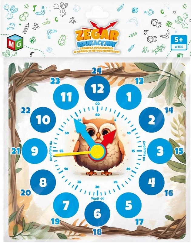 Zegar edukacyjny - Sowa Praca zbiorowa - porównaj ceny - Allegro.pl