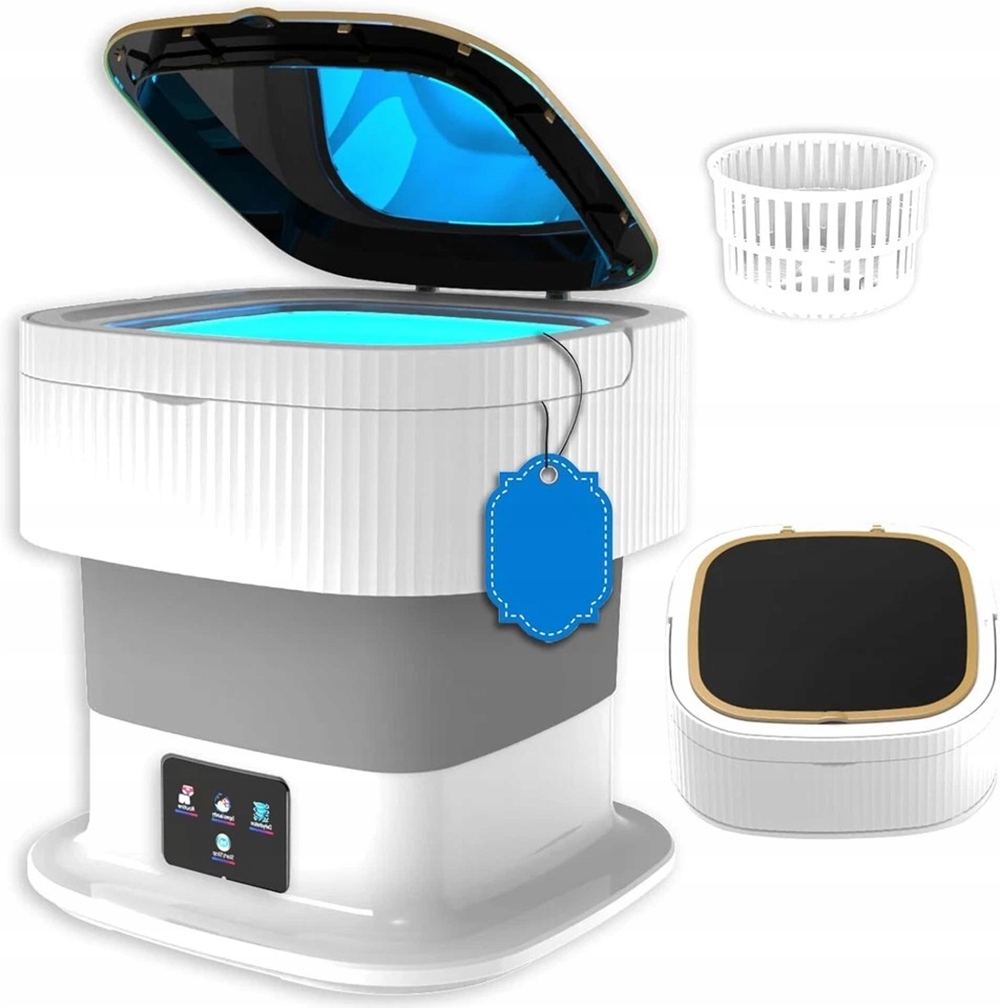 PŘENOSNÁ MINI PRAČKA 11 L SKLÁDACÍ CESTOVNÍ AUTOMATICKÁ TURISTICKÁ ...