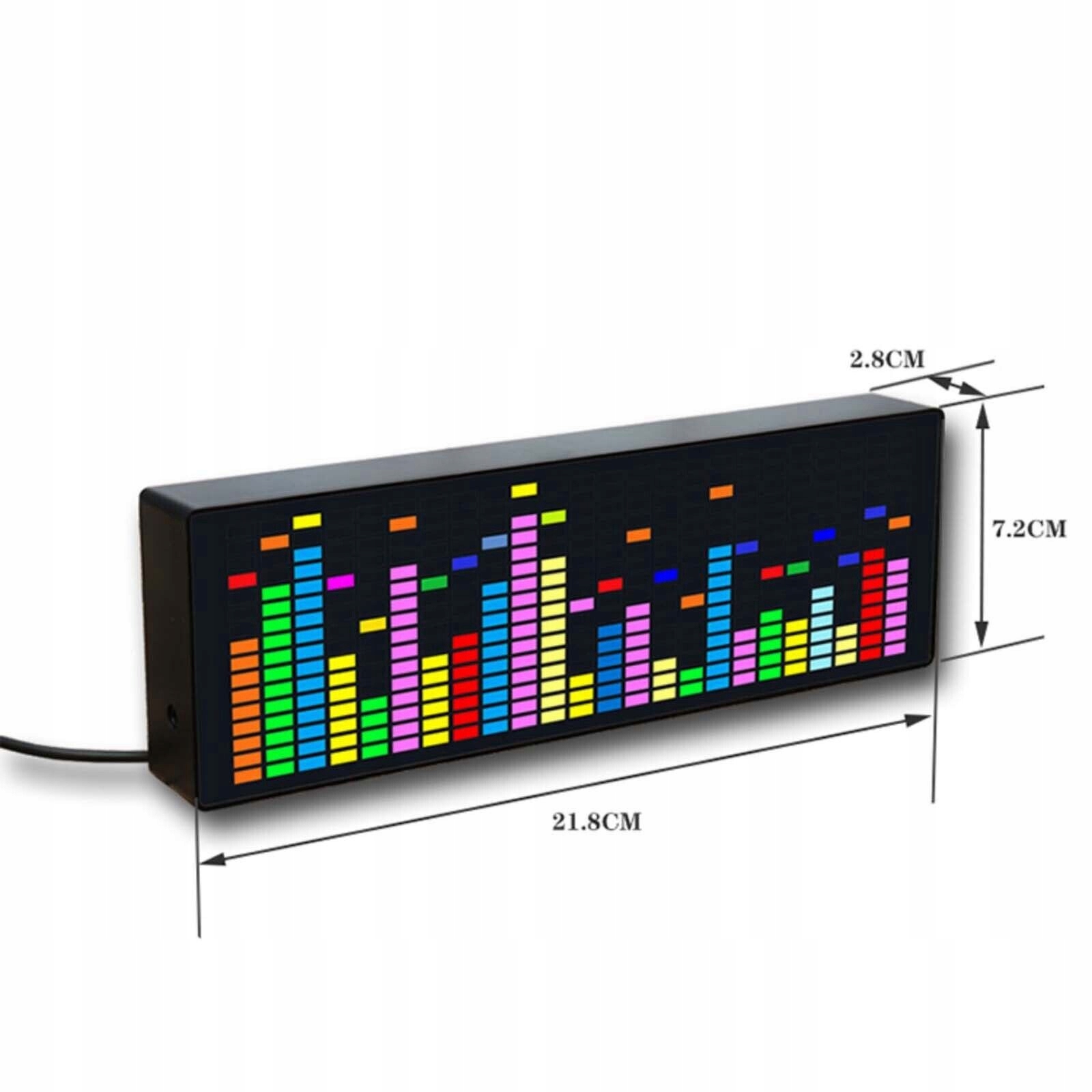 ELEKTRONIKUS LED ÓRA RGB VILLOGÓ A ZENE RITMUSÁRA za 7470.00HUF-ért ...