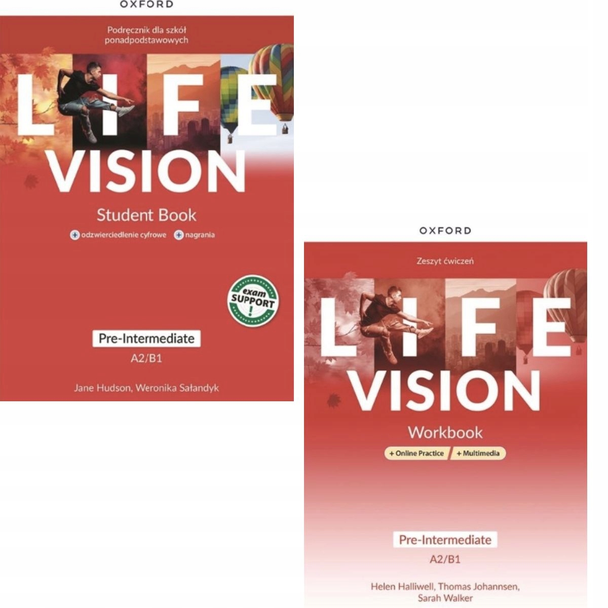 ZESTAW Life vision A2/B1 język angielski (12548177888) | Podręcznik Allegro