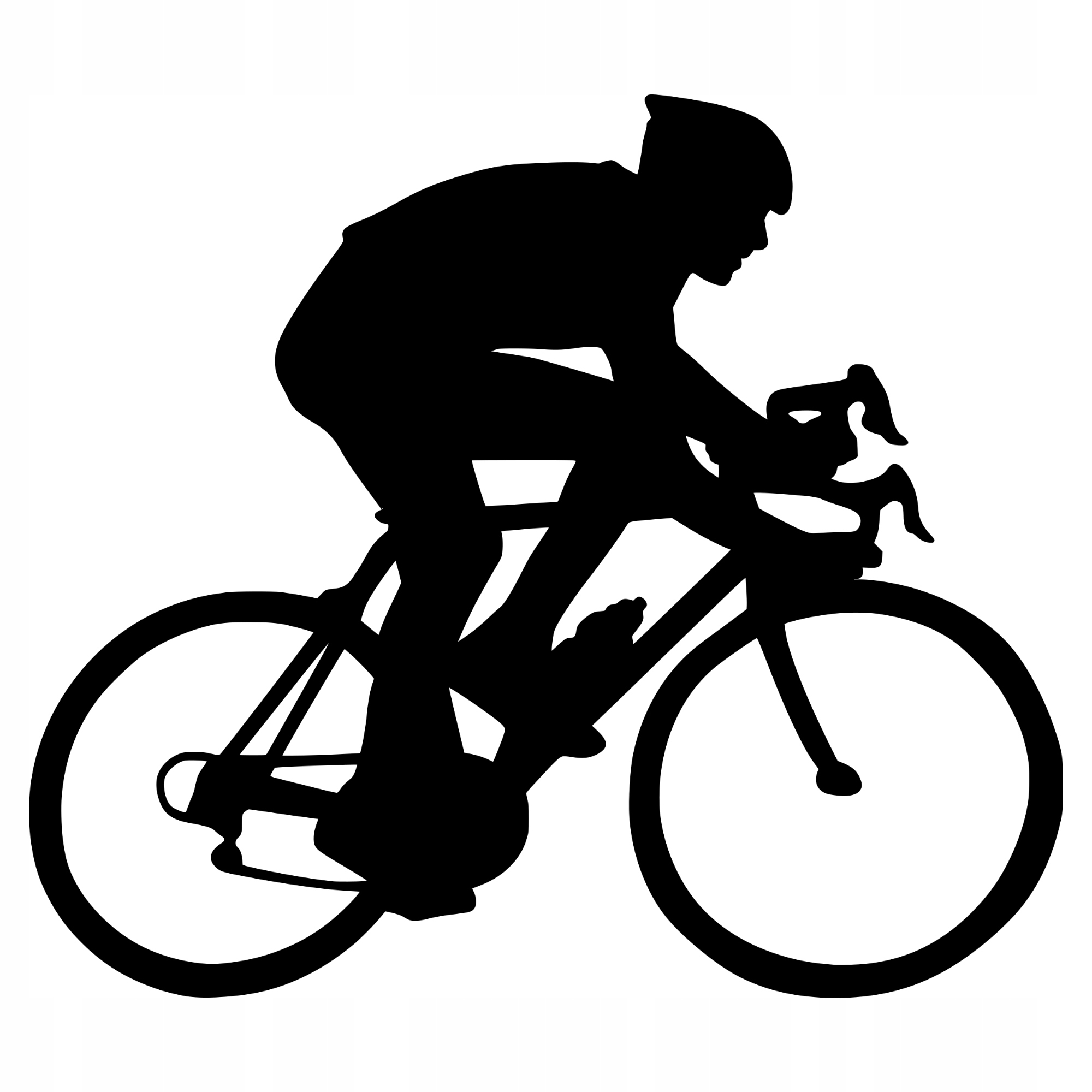 Naklejka KOLARZ ROWER ROWERZYSTA szosowy WZORY za 15,90 zł z Góra ...