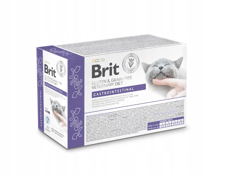 BRIT VETERINARY CAT POUCH GASTROINTESTINAL 12x85g (8595602566730 ...